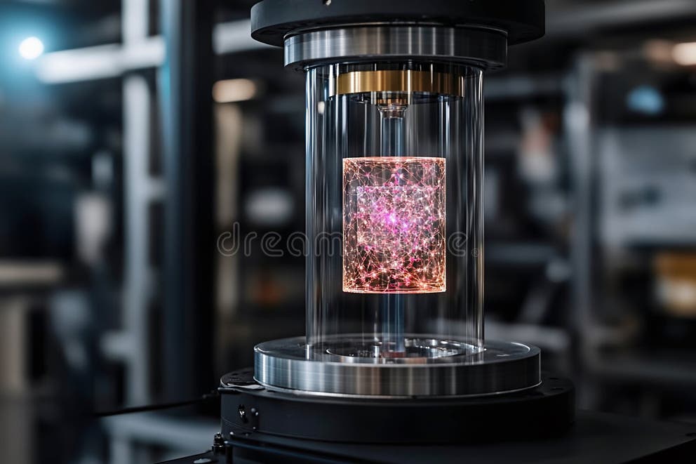 Advanced Quantum Core with Interactive Display Stock Image - Image of ...