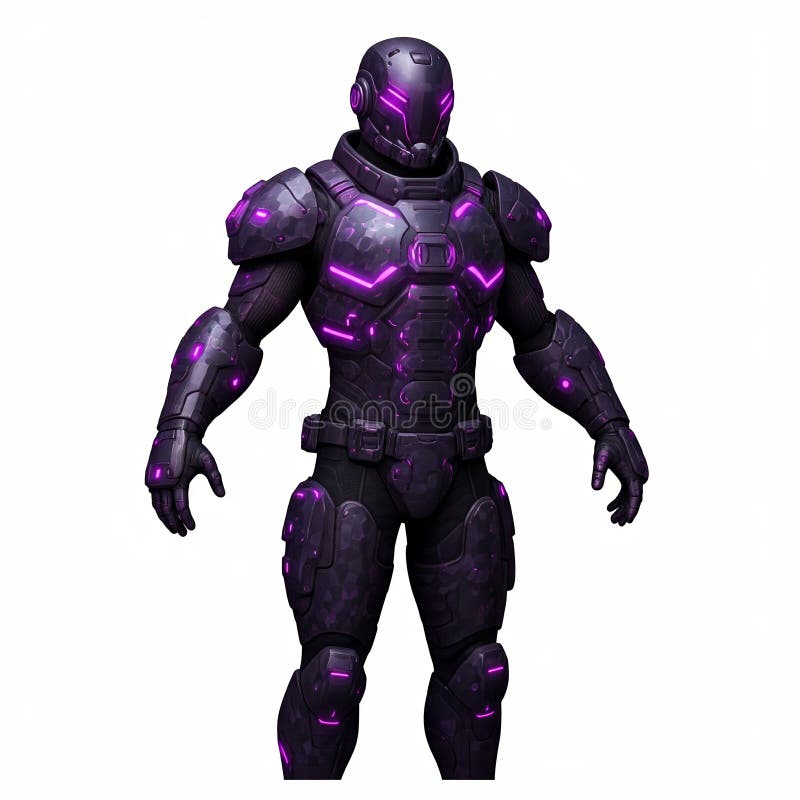 Advanced Quantum Tactical Armor Stock Illustration - Illustration of ...