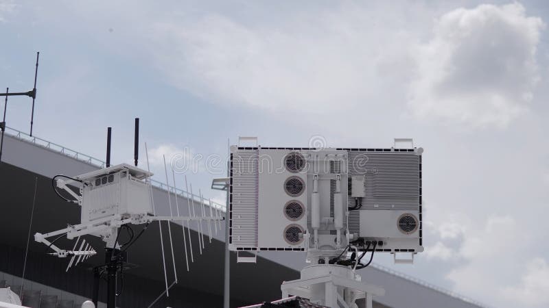 Advanced Radar Systems on Display at a Technology Exhibition in a ...