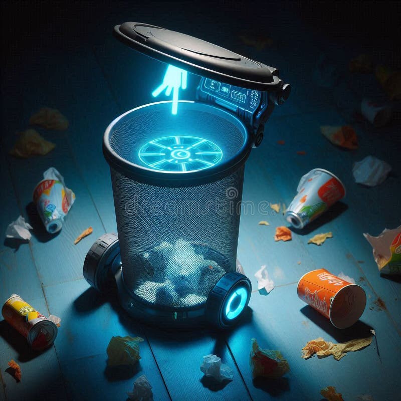 State-of-the-Art Waste Disposal Unit Stock Illustration - Illustration ...