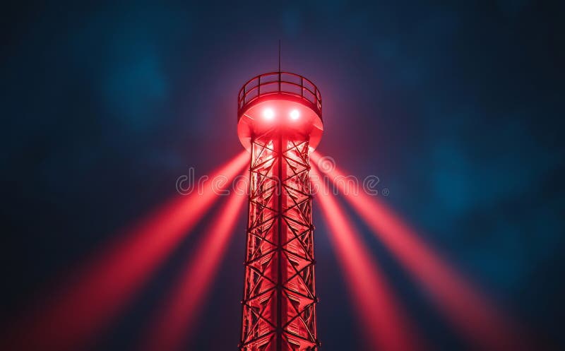 An Advanced Renewable Energy Network Showcasing Tall Pylons that Use ...