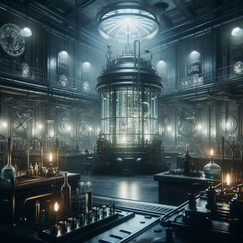 Advanced Research Facility with a Central Experimental Chamber Stock ...