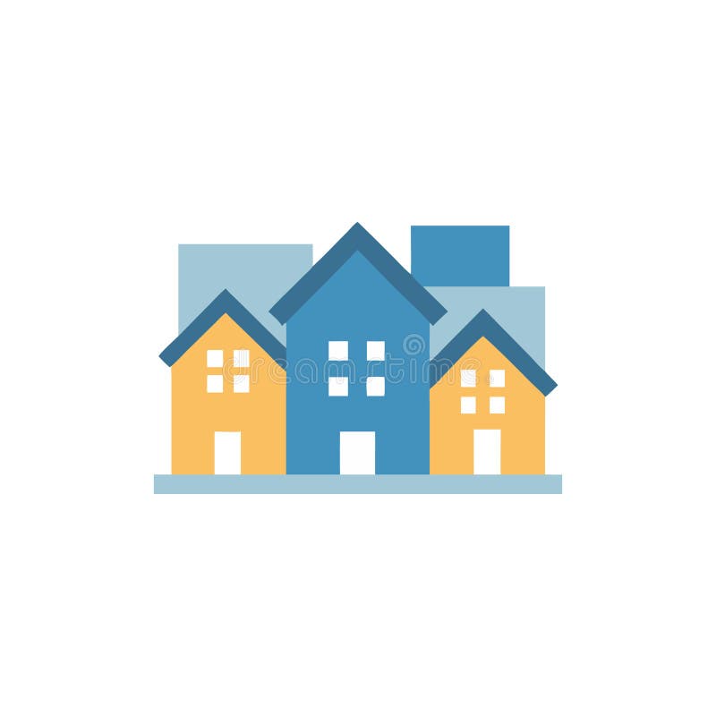 Advanced Residential Area Icon Design Stock Illustration - Illustration ...