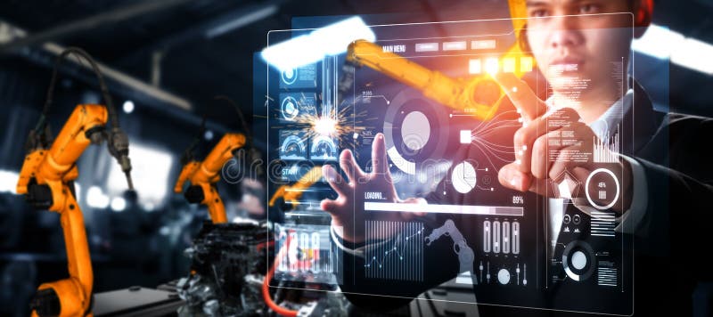 Advanced Robot Arm System for Digital Industry and Factory Robotic ...