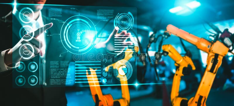 Advanced Robot Arm System for Digital Industry and Factory Robotic ...