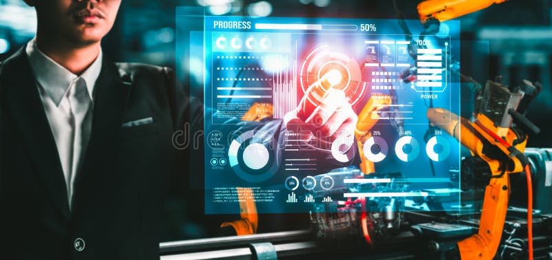 Advanced Robot Arm System for Digital Industry and Factory Robotic ...