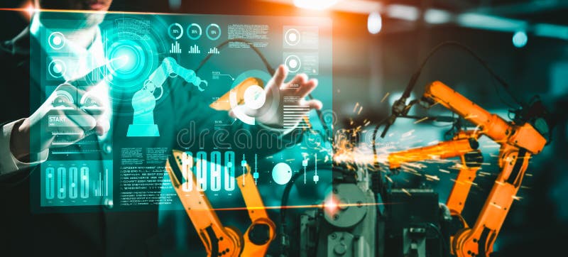 Advanced Robot Arm System for Digital Industry and Factory Robotic ...