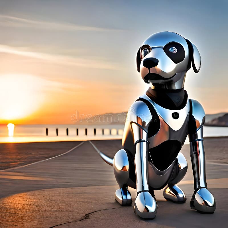 Advanced Robot Dog - Ai Generated Image Stock Illustration ...