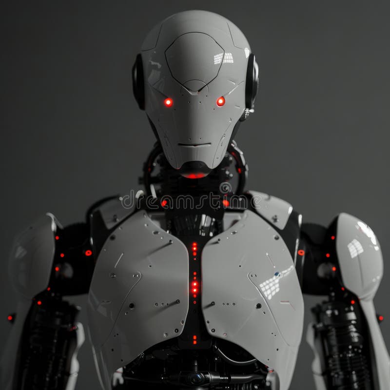 The Advanced Robot Features Sophisticated Red Eyes and Stateoftheart ...