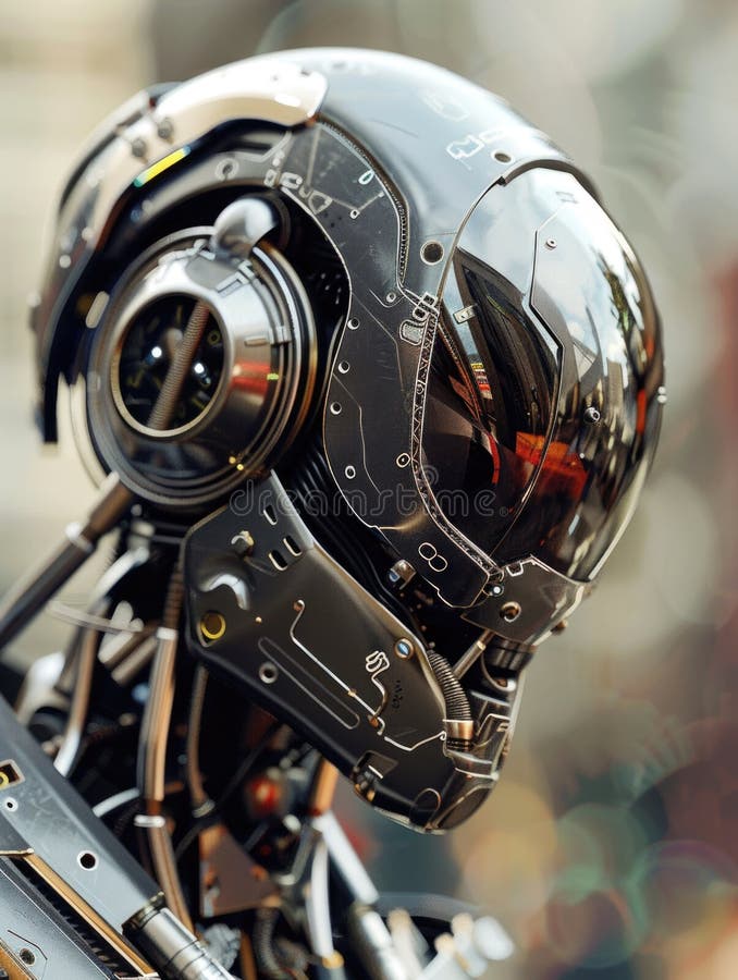 Advanced Robot Head stock image. Image of parts, intelligence - 366898075