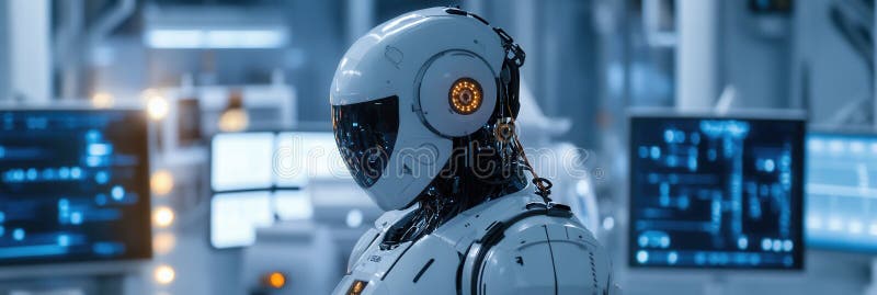 Advanced Robot in a High-tech Laboratory Showcasing Cutting-edge ...