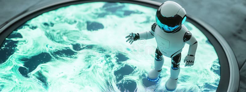 Futuristic AI Robot Manipulates Holographic Climate Map To Forecast ...