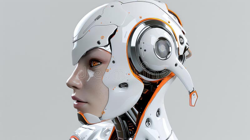 25 Advanced Robotic Android Female Cyborg 3D Character Head Details ...