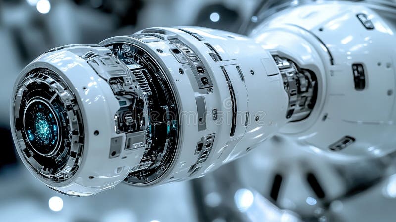 Advanced Robotic Arm, Complex Mechanical Structure Stock Illustration ...