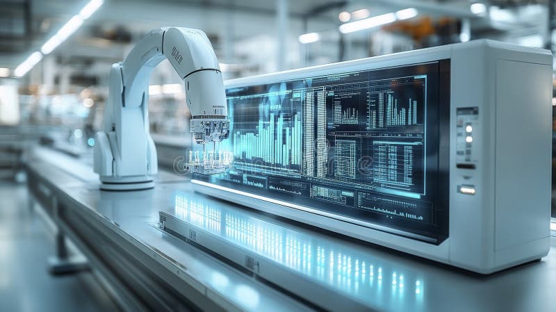 Advanced Robotic Arm Manages Digital Interfaces Adeptly Stock ...