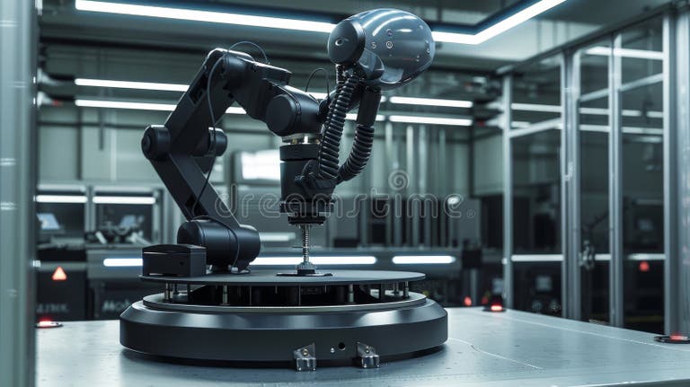 Advanced Robotic Arm Performing Precise Tasks in a High-tech Industrial ...