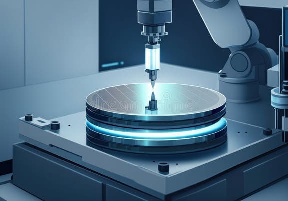 Advanced Robotic Arm Performing Precision Manufacturing on a Circular ...