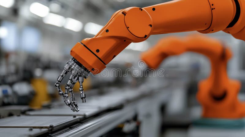 Advanced Robotic Arm with Precision Tools Works Smoothly Generative AI ...