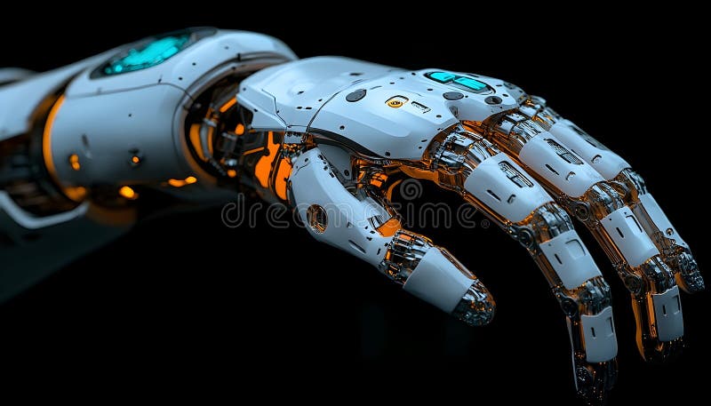 Advanced Robotic Hand stock illustration. Illustration of graphic ...
