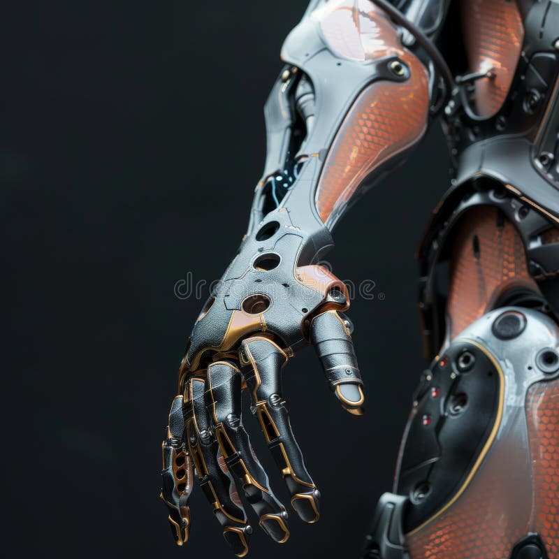 Advanced Robotic Arm Technology Detail Stock Photo - Image of hightech ...