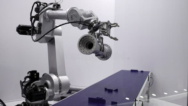 Advanced Robotic Arm Utilized in a Modern Manufacturing Environment ...