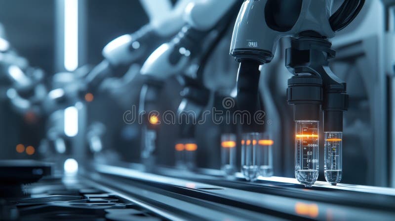 Advanced Robotic Arms in Scientific Laboratory Stock Photo - Image of ...