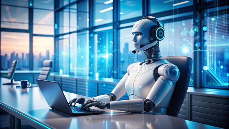 Advanced Robotic Call Center Assistant Revolutionizing Customer Service ...