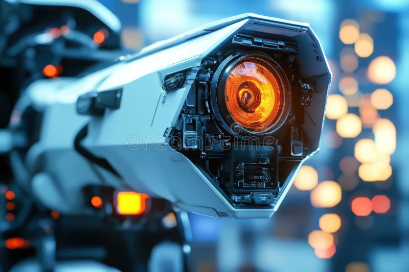 Advanced Robotic Camera Captures Details in a Futuristic Urban ...