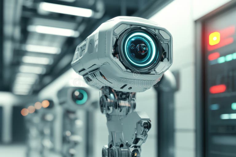 Advanced Robotic Camera Technology in a Modern Control Room Setting ...