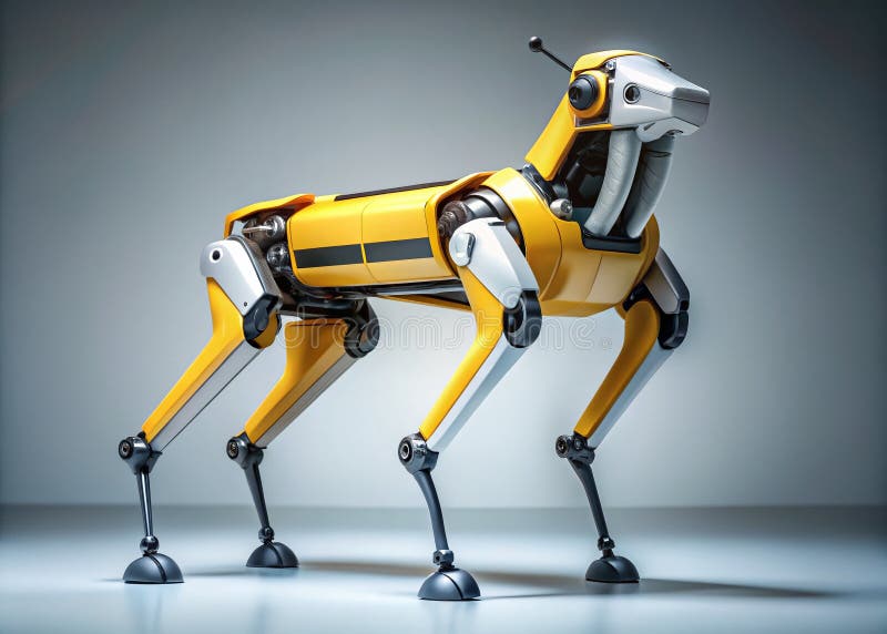 Advanced Robotic Canine Prototype Detachable Head Design and Futuristic ...