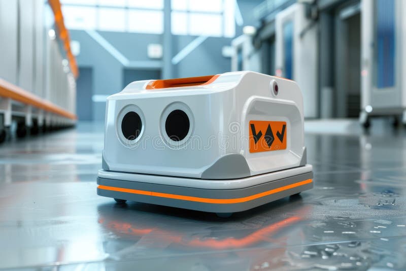 Advanced Robotic Cleaning Device in Modern Home Interior AIG62 Stock ...