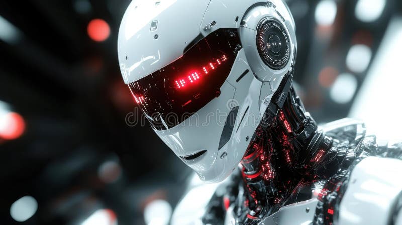 Advanced Robotic Design: Futuristic AI Stock Image - Image of cyborg ...