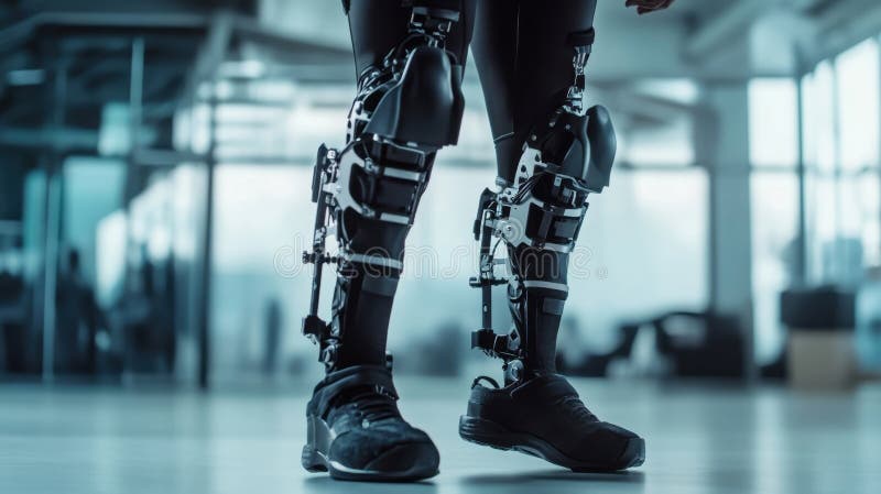 Advanced Robotic Exoskeleton Enhancing Human Mobility Stock Image ...