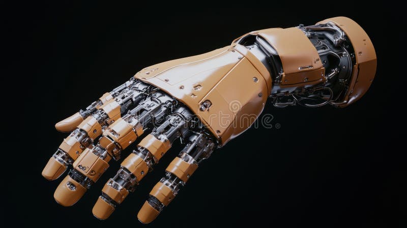 Advanced Robotic Hand stock illustration. Illustration of futuristic ...