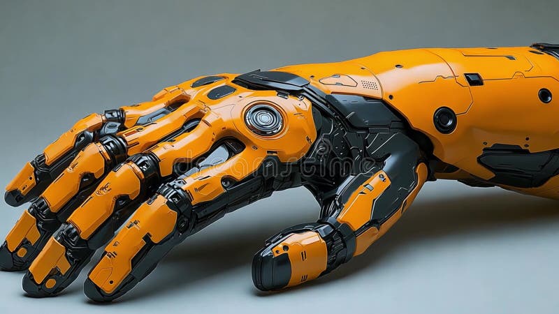 An Advanced Robotic Hand Displays Its Mechanical Design with Vivid ...