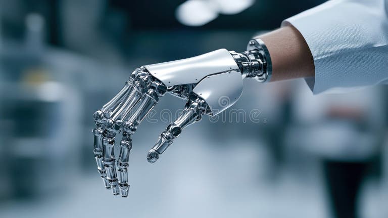Advanced Robotic Hand with Precision Design Stock Illustration ...