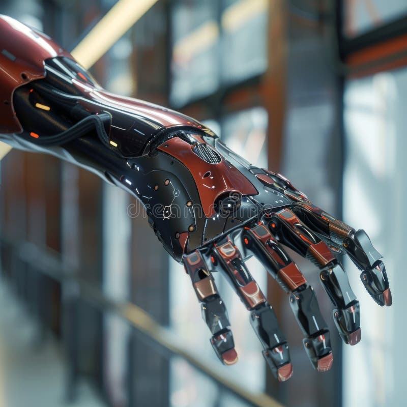 Advanced Robotic Hand Technology Stock Image - Image of intricate ...