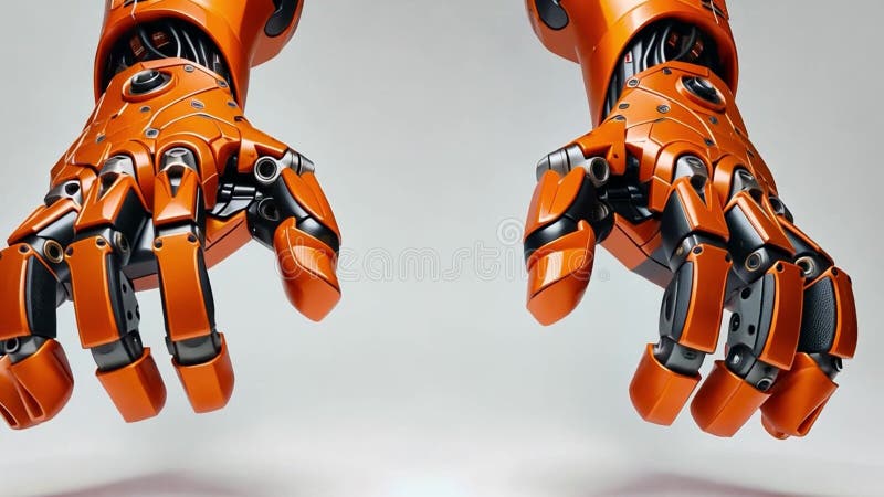 Advanced Robotic Hands Displayed at a Tech Exhibition, Highlighting ...