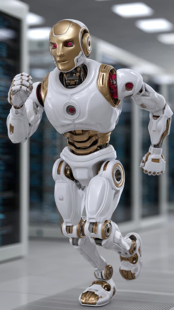 Advanced Robotic Humanoid Running in a Modern Laboratory Setting with ...