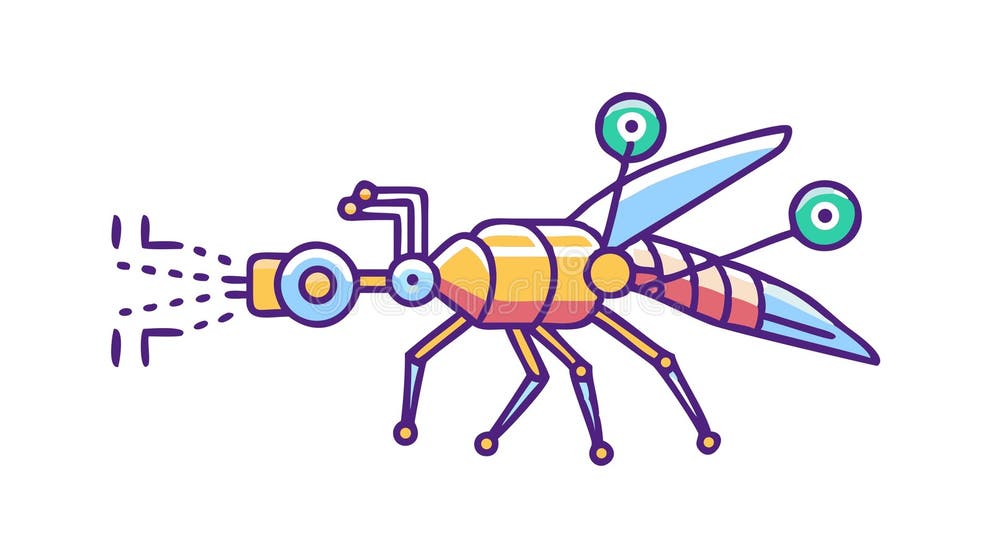 Robotic Insect Design Stock Illustrations – 2,464 Robotic Insect Design ...