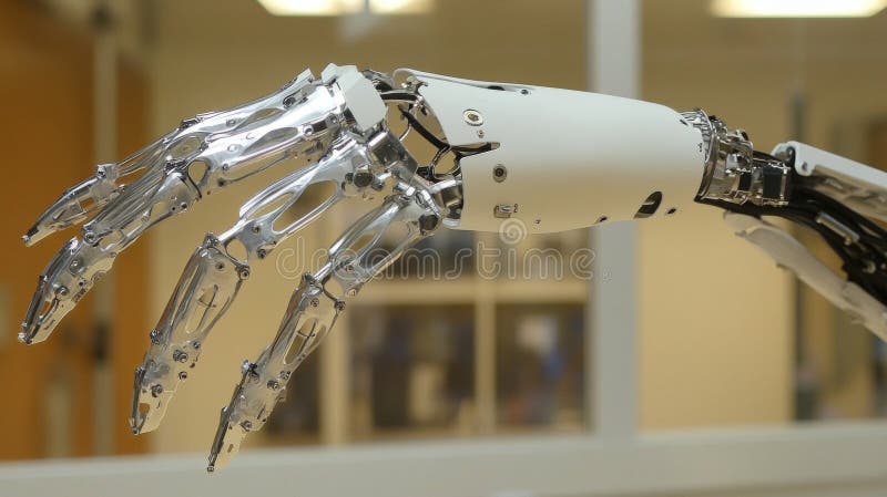 Advanced Robotic Prosthetic Hand Design Innovation Stock Illustration ...