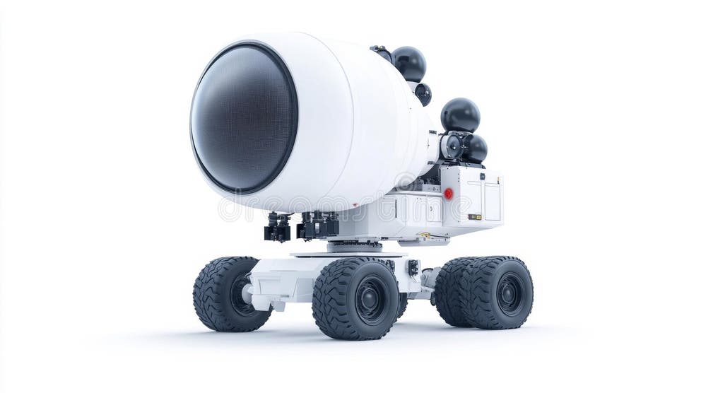 Advanced Robotic Surveillance Unit with Large Sensor Array Stock ...