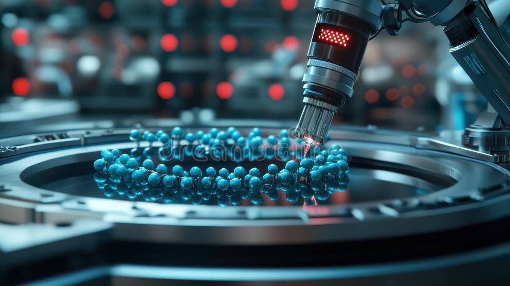 Advanced Robotic System for Automated Peptide Synthesis Process Stock ...