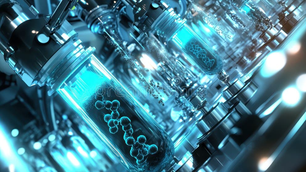 Automated Peptide Synthesis Process Stock Illustrations – 3 Automated ...