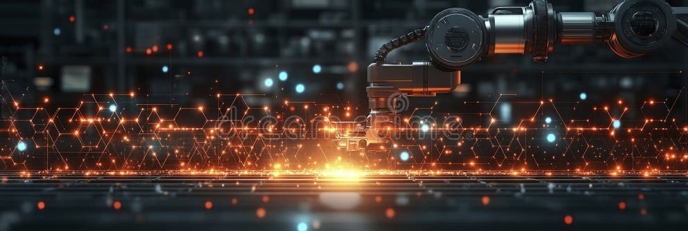 Advanced Robotic System Integrating Technology Seamlessly Stock ...