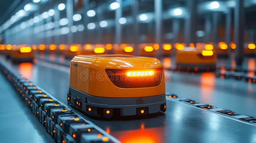 Advanced Robotic System Operates Efficiently in a Modern Logistics ...