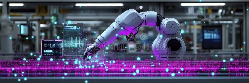 Advanced Robotic System Performing Digital Interface Task Stock ...