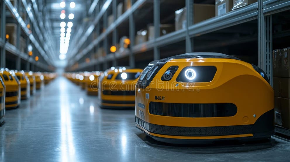 Advanced Robotic System Streamlining Inventory Management in a Modern ...