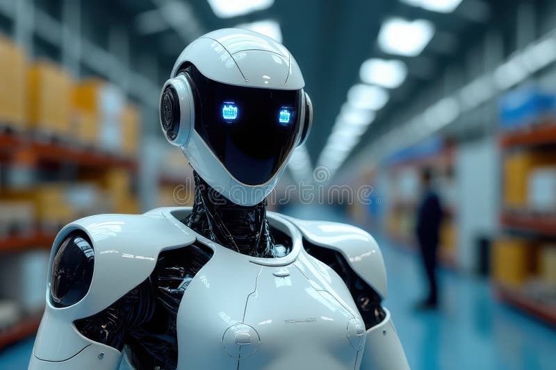 Advanced Robotic Systems in Future Technology Stock Illustration ...