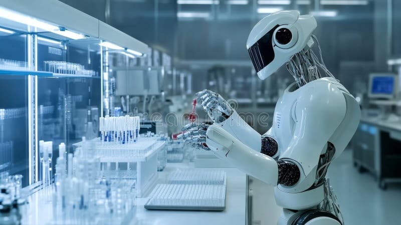 Advanced Robotic Systems in a Sterile Biotechnology Lab Handling ...